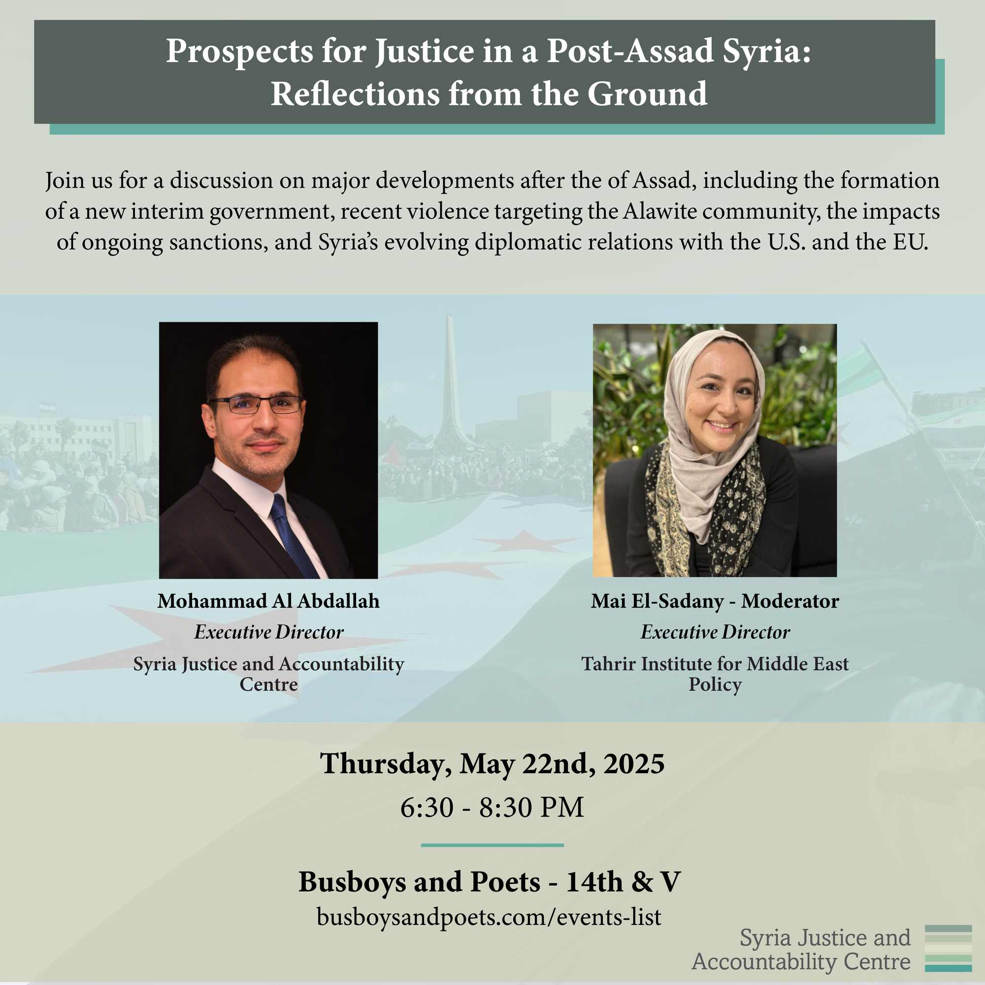 EVENT: The Prospects for Justice in Post-Assad Syria